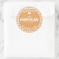 Homemade Orange Marmalade Classic Round Sticker | Zazzle