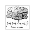 Homemade Papadum Indian Crispy Flatbreads Baked By Rubber Stamp | Zazzle