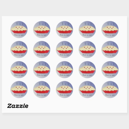 Homemade Pies Classic Round Sticker | Zazzle