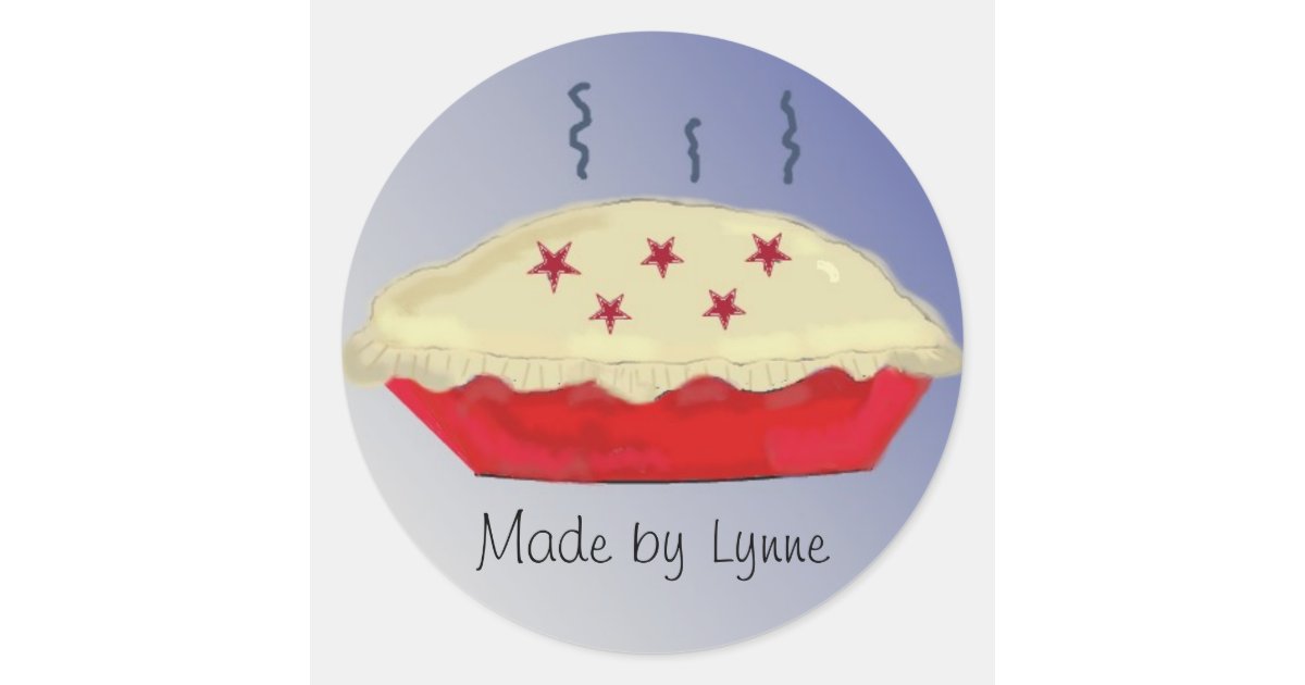 Homemade Pies Classic Round Sticker | Zazzle
