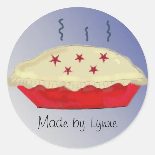Homemade Pies Classic Round Sticker | Zazzle