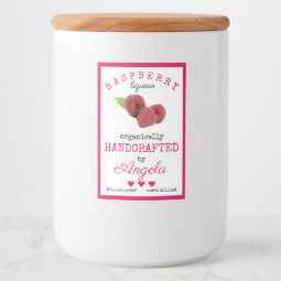 Homemade Raspberry Liqueur Bottle Label | | Zazzle