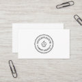 Homemade rustic logo custom simple business card | Zazzle