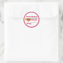 Homemade Salsa Canning Jar Lid Labels Stickers | Zazzle