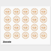 Homemade Sea Salt Caramel Label Template | Zazzle