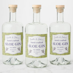 Bottle Stickers Personalised Sloe Gin Label Four Pack By Able Labels ...