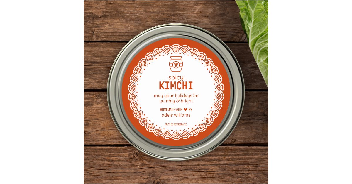 Homemade Spicy Kimchi Sticker | Zazzle