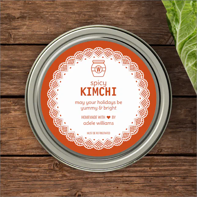 Homemade Spicy Kimchi Sticker | Zazzle