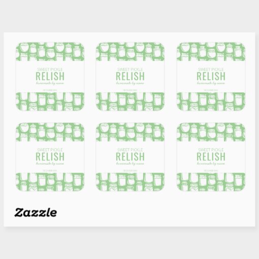 Homemade Sweet Pickle Relish Sticker | Zazzle