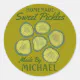 Homemade Sweet Pickles Personalized Dill Pickle Classic Round Sticker ...