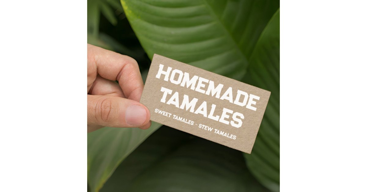 Homemade Tamales Business Card | Zazzle