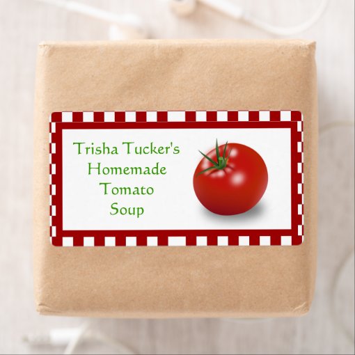 Homemade Tomato Soup Label | Zazzle
