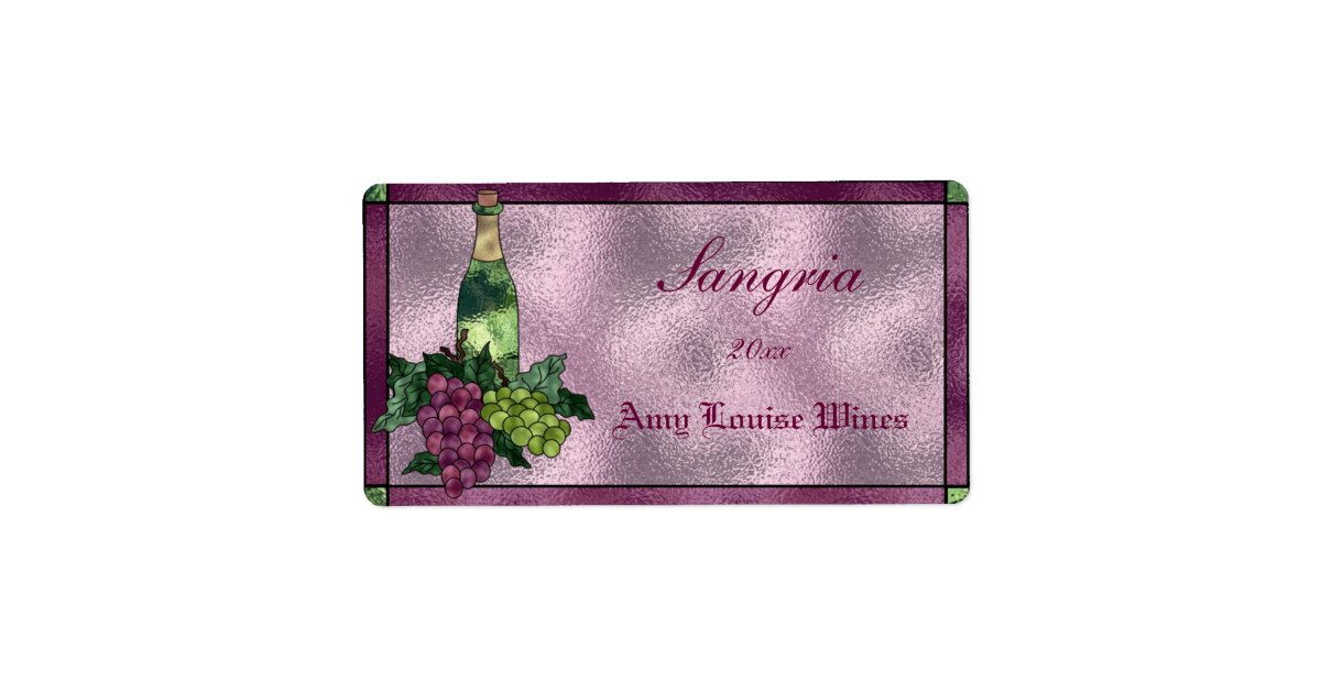 Homemade Wine Labels | Zazzle