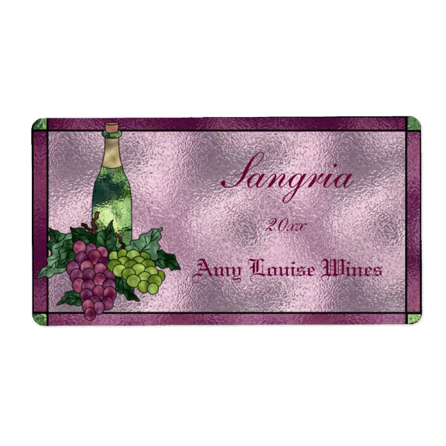 Homemade Wine Labels | Zazzle
