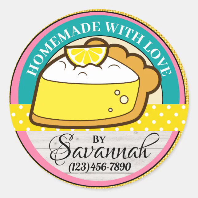 Homemade With Love Sticker | Zazzle