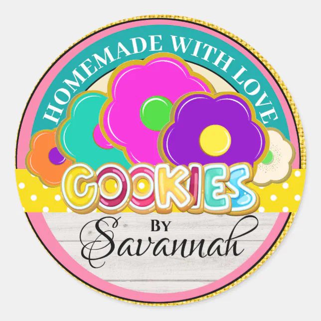 Homemade With Love Sticker | Zazzle
