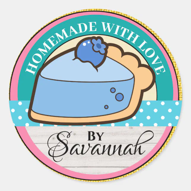 Homemade With Love Sticker | Zazzle