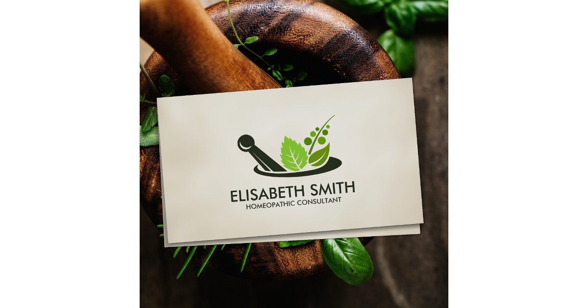 Homeopathy - Herbal Medicine Business Card | Zazzle