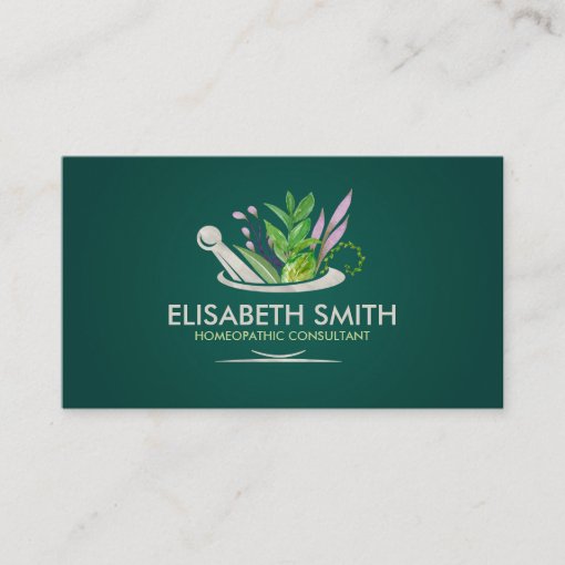 Homeopathy - Herbal Medicine - Naturopath Business Card | Zazzle