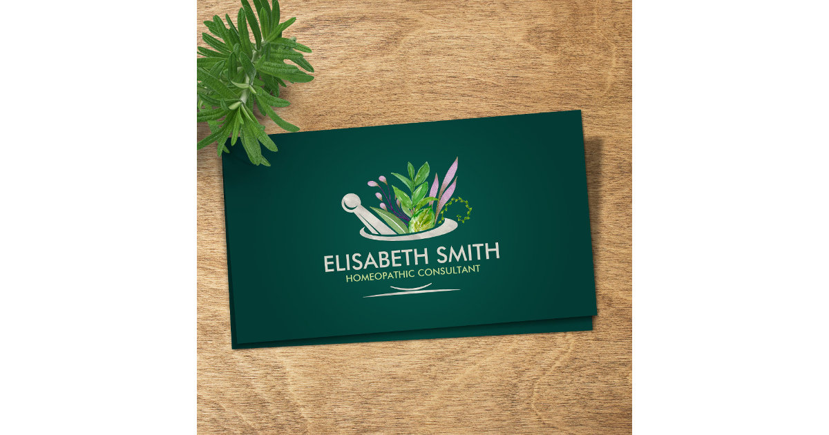 Homeopathy - Herbal Medicine - Naturopath Business Card | Zazzle