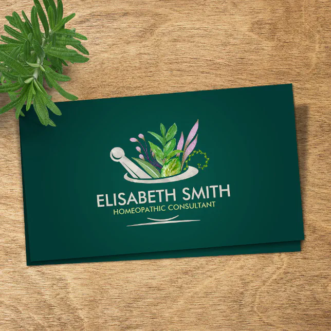 Homeopathy - Herbal Medicine - Naturopath Business Card | Zazzle