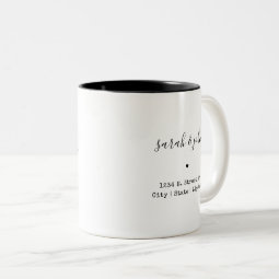 Homeowners New Home Newlywed Simple Custom Mug | Zazzle