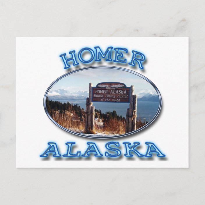 HOMER, ALASKA POSTCARD | Zazzle.com