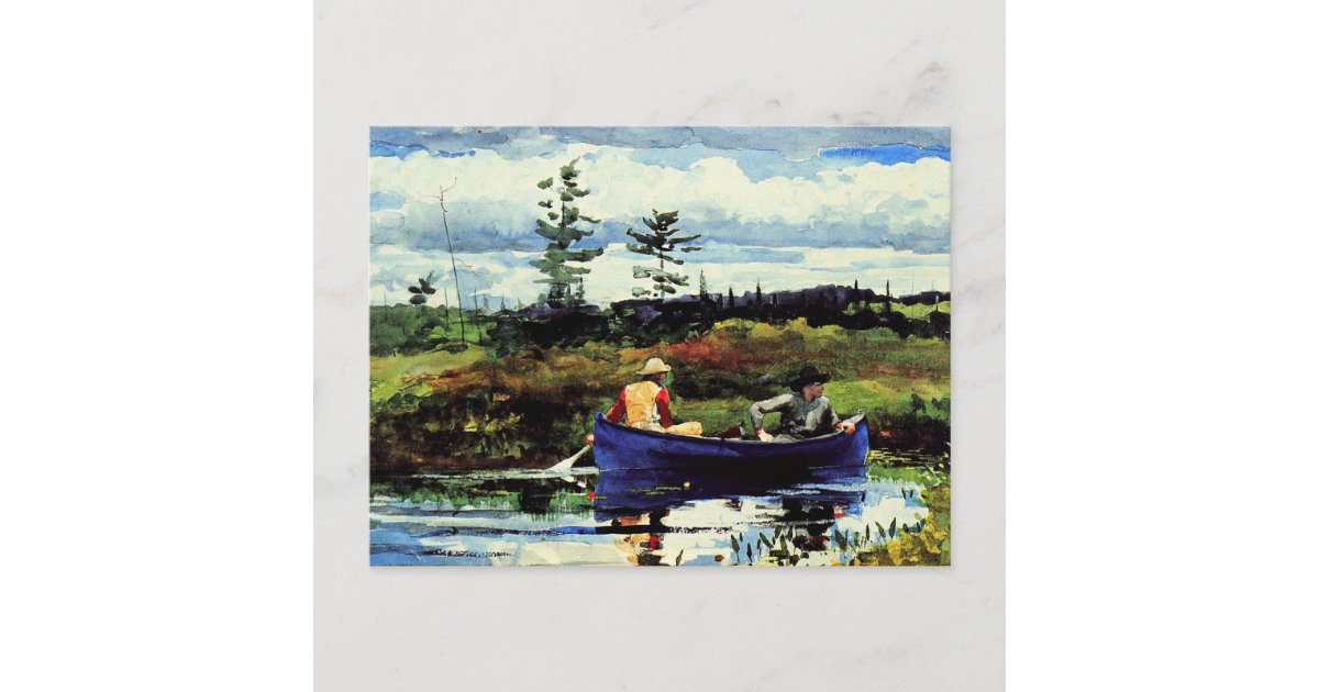 Homer - The Blue Boat-1892 Postcard | Zazzle