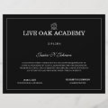 Homeschool Diploma Modern Black | Zazzle