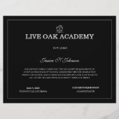 Homeschool Diploma Modern Black | Zazzle