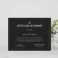 Homeschool Diploma Modern Black | Zazzle