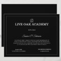 Homeschool Diploma Modern Black | Zazzle