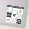Homeschool Inspiring Quotes Blocks Sticker Sheet | Zazzle