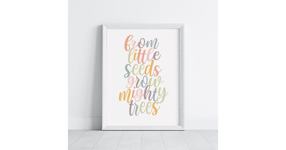 Homeschool Motivational Quote Pastel Colors Art Poster | Zazzle