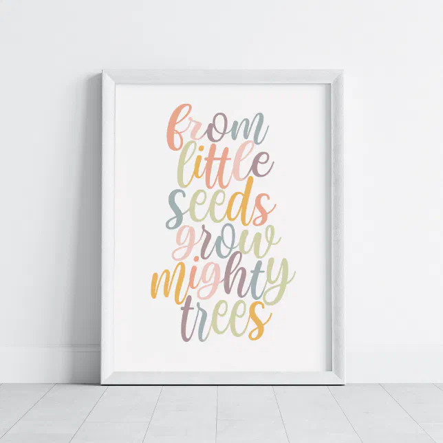 Homeschool Motivational Quote Pastel Colors Art Poster | Zazzle
