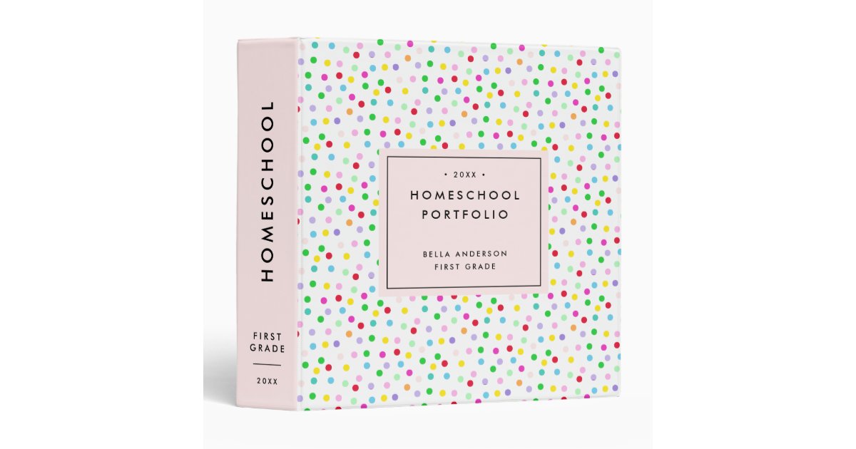 Homeschool Portfolio Organizer Binder | Zazzle