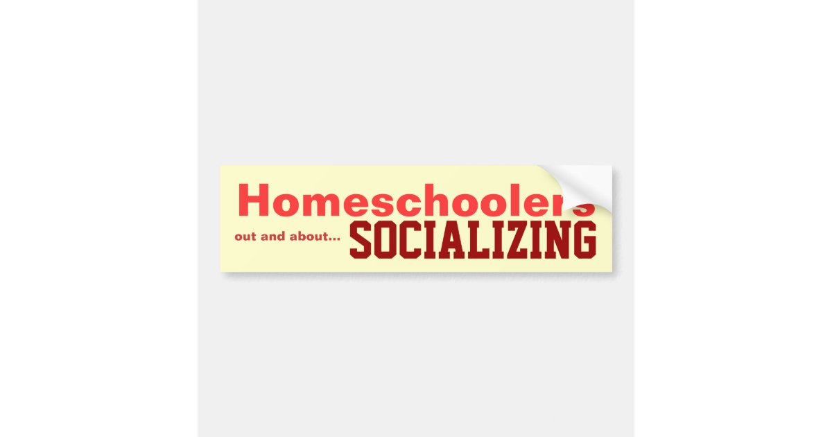 Homeschoolers - Socializing Sticker | Zazzle