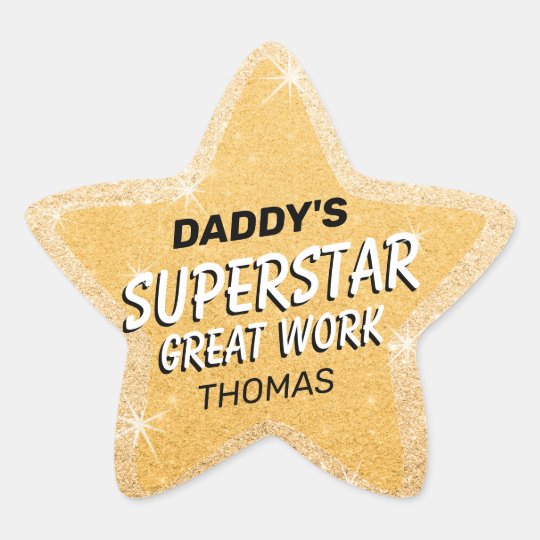 Homeschooling Fun Kids Gold Star Sticker | Zazzle.com