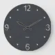 Homeschooling Study Room Wall Chalkboard Black Large Clock | Zazzle