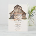 HOMESPUN - Rustic Barn Wedding Invitation | Zazzle