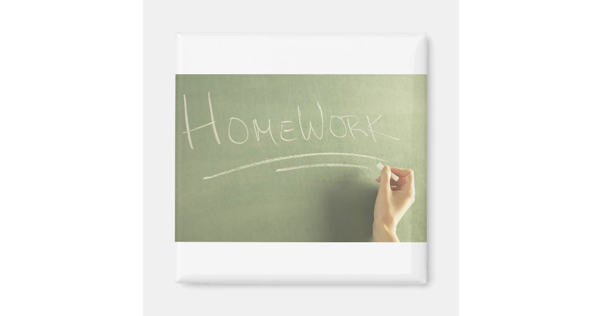 Homework Banner Magnet | Zazzle