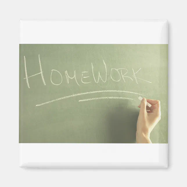 Homework Banner Magnet | Zazzle
