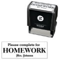 Homework Stamp Personalized with Teacher's Name | Zazzle
