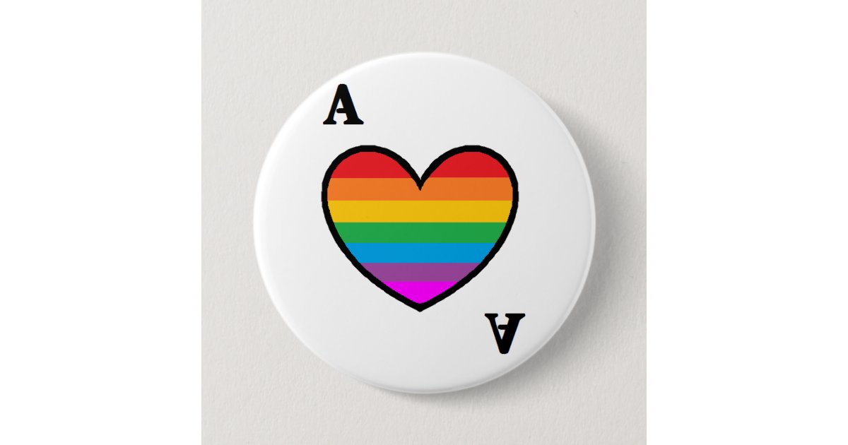 homoromantic Asexual Ace Button | Zazzle