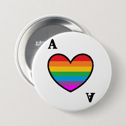 homoromantic Asexual Ace Button | Zazzle