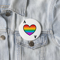 homoromantic Asexual Ace Button | Zazzle