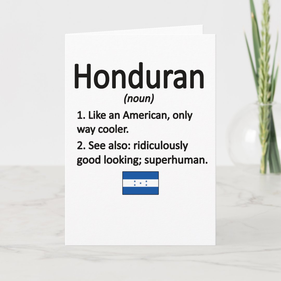 Honduran Roots Honduras Flag Honduran Heritage Card | Zazzle