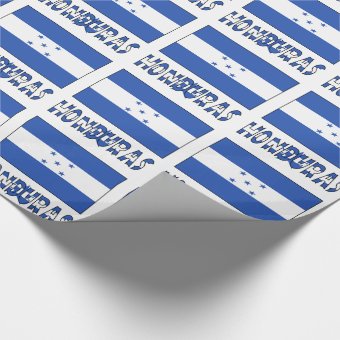 Honduras and Honduran Flag Wrapping Paper | Zazzle