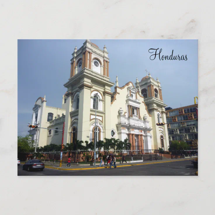 honduras cathedral postcard | Zazzle