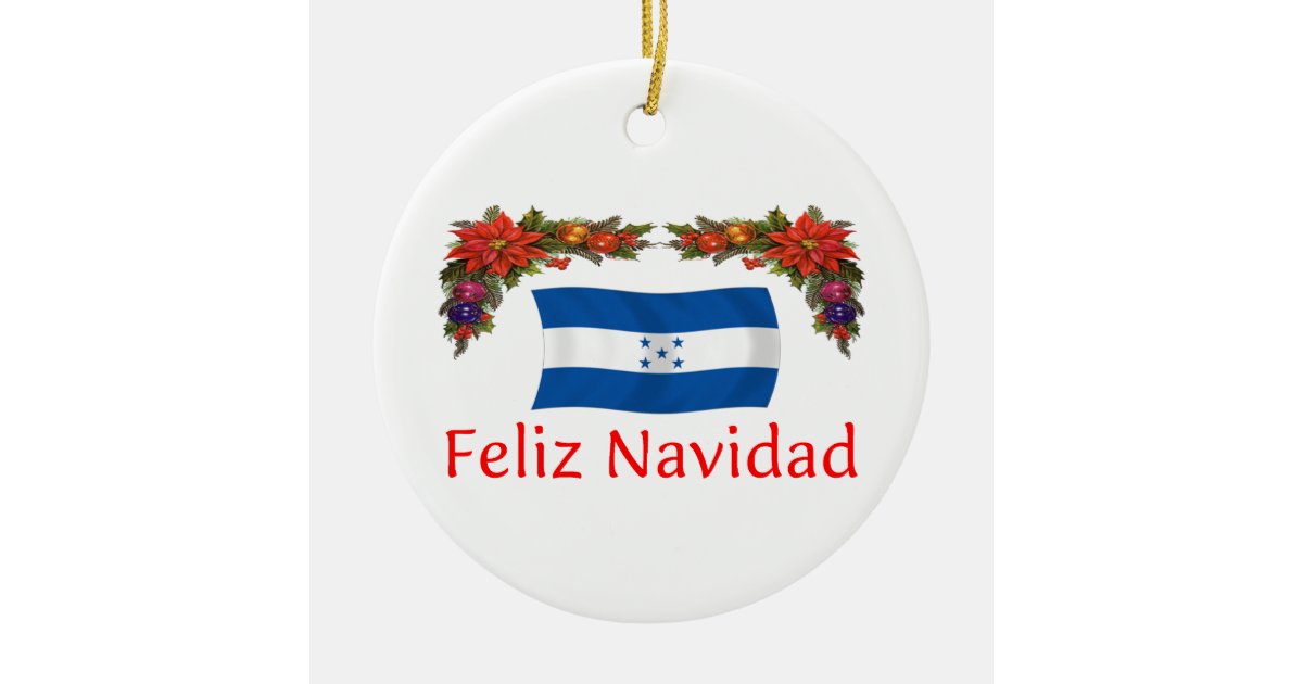 Honduras Christmas Ceramic Ornament | Zazzle